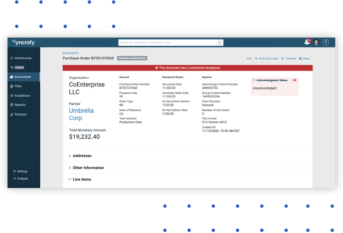 EDI Visibility Software for EDI Managers | Syncrofy - CoEnterprise